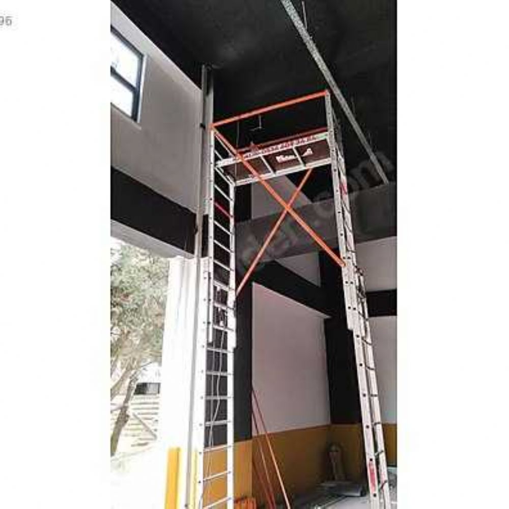 Kiralık tekerlekli alüminyum mobil iskele merdiven platform mell ...