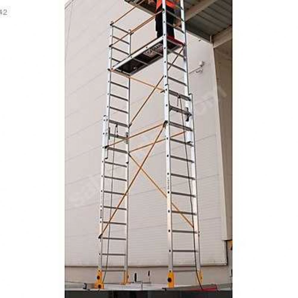 Kiralık tekerlekli alüminyum mobil iskele merdiven platform mell ...