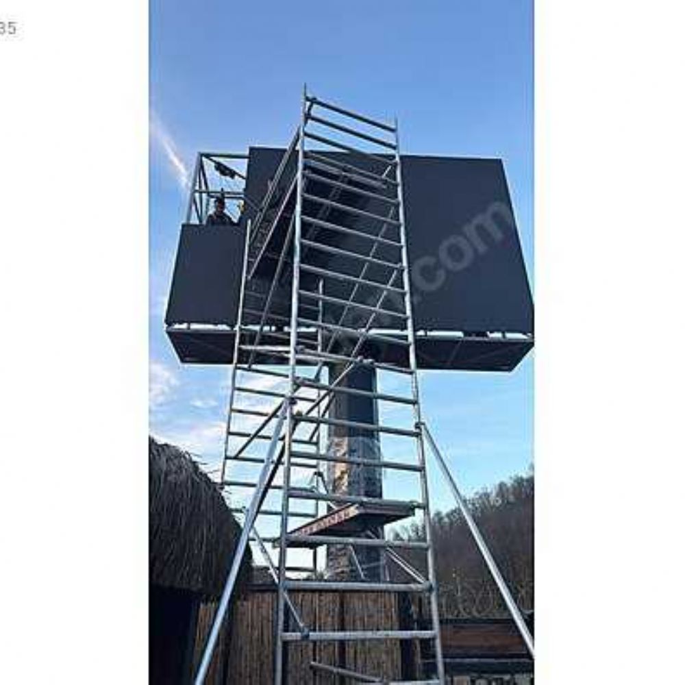 Kiralık tekerlekli alüminyum mobil iskele merdiven platform ...