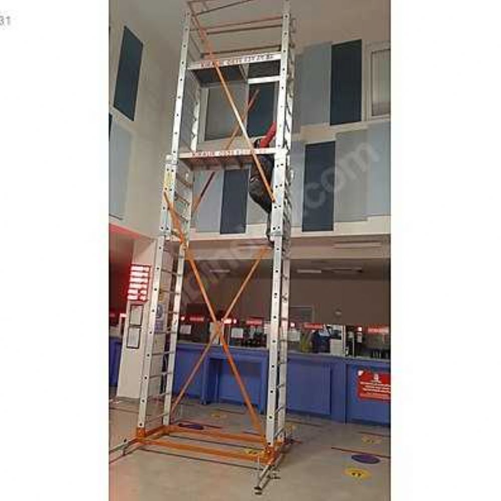 KİRALIK TEKERLEKLİ MOBİL ALÜMİNYUM İSKELE PLATFORM MERDİVEN ...