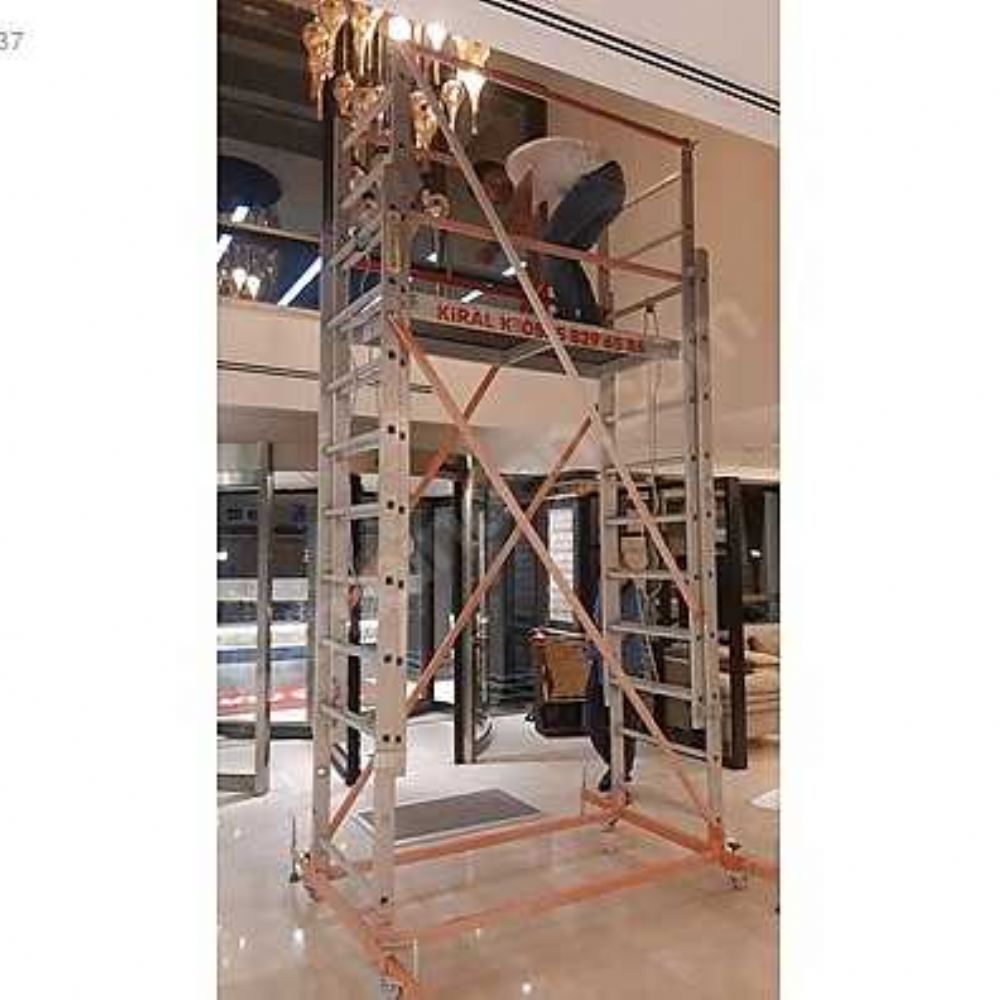KİRALIK TEKERLEKLİ ALÜMİNYUM MOBİL İSKELE MERDİVEN PLATFORM ...